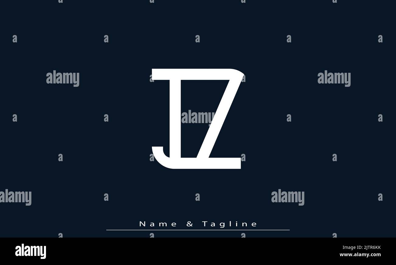 Alphabet letters Initials Monogram logo IZ , ZI Stock Vector Image ...
