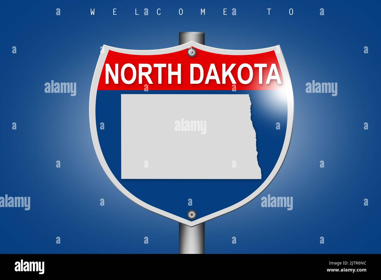 North dakota welcome sign hi-res stock photography and images - Alamy