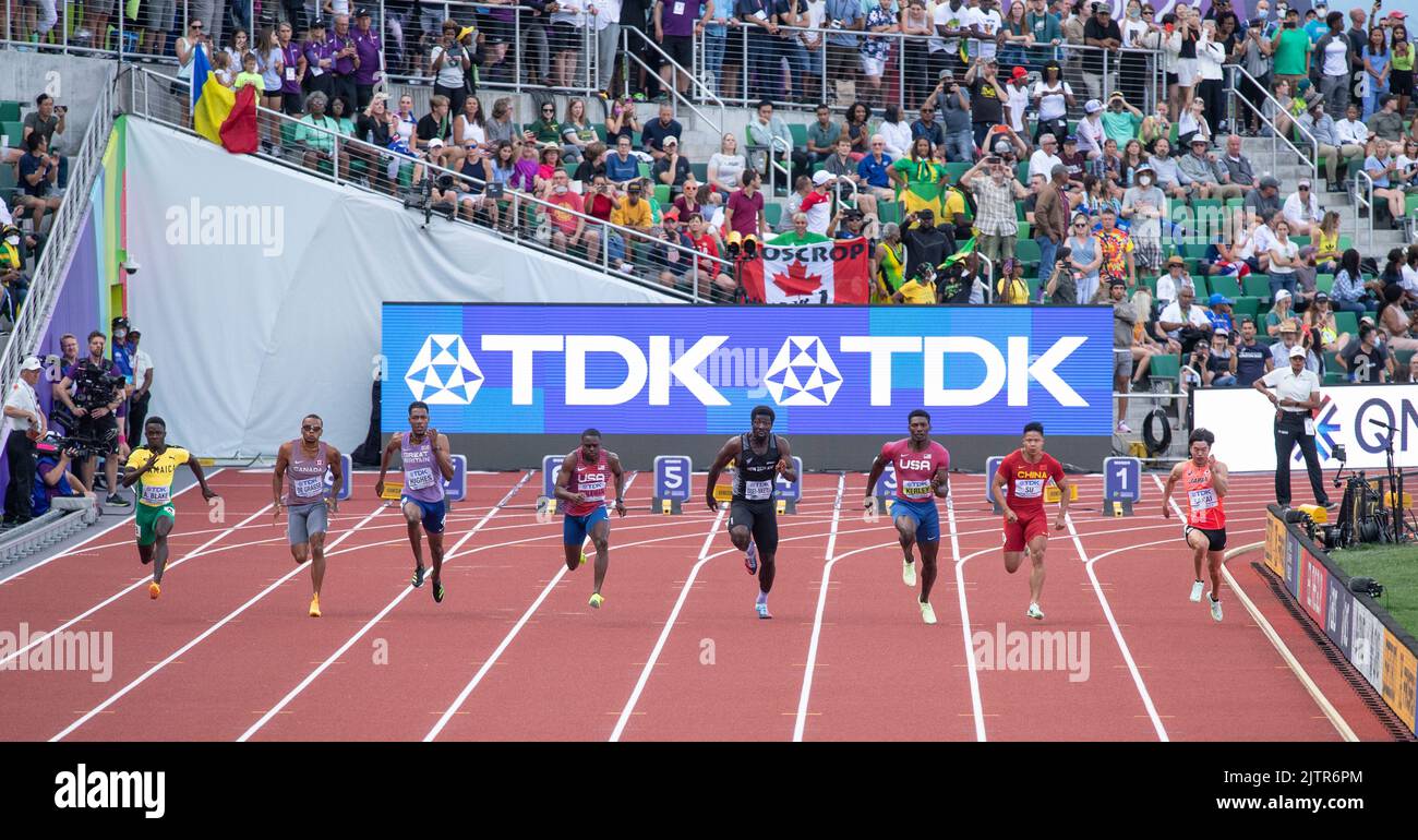 Ackeem Blake, Andre De Grasse, Zharnel Hughes, Christian Coleman ...