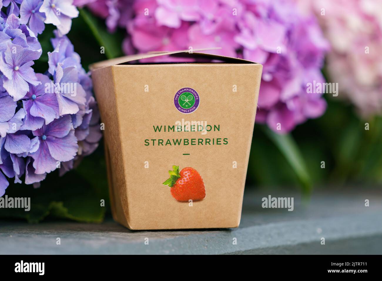 Wimbledon Strawberry box around the grounds at The Championships 2022 ...