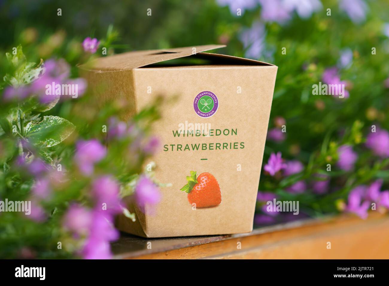 Wimbledon Strawberry box around the grounds at The Championships 2022 ...