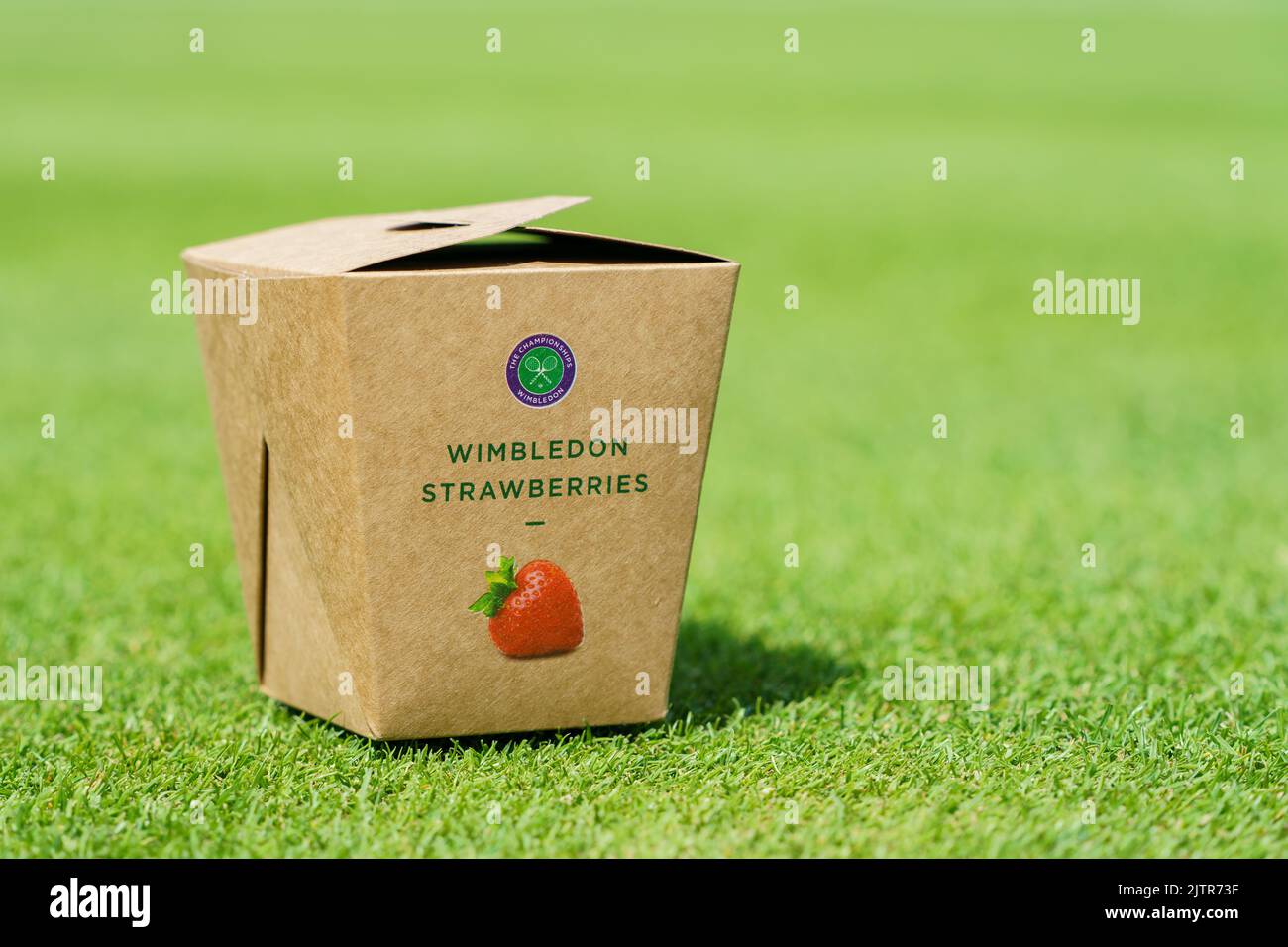 Wimbledon Strawberry box around the grounds at The Championships 2022 ...