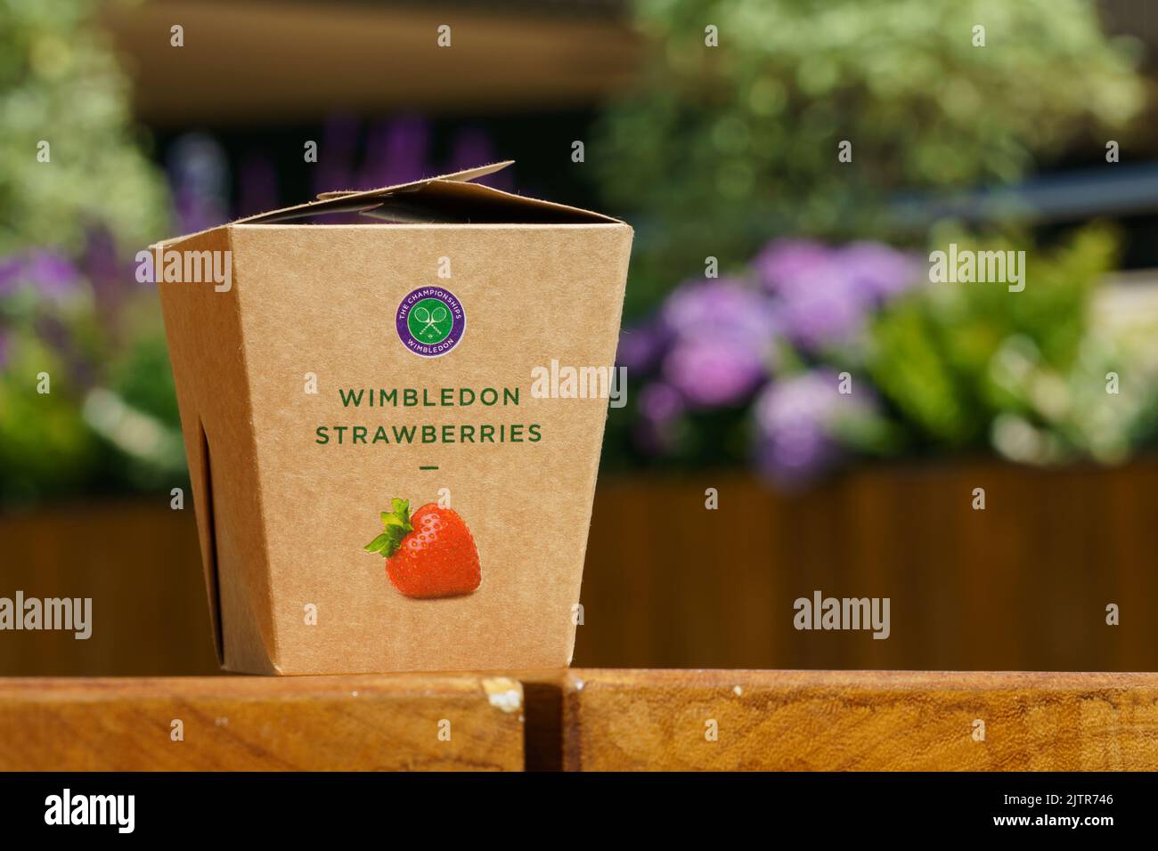 Wimbledon Strawberry box around the grounds at The Championships 2022 ...