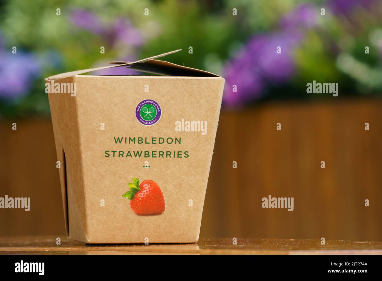 Wimbledon Strawberry box around the grounds at The Championships 2022 ...
