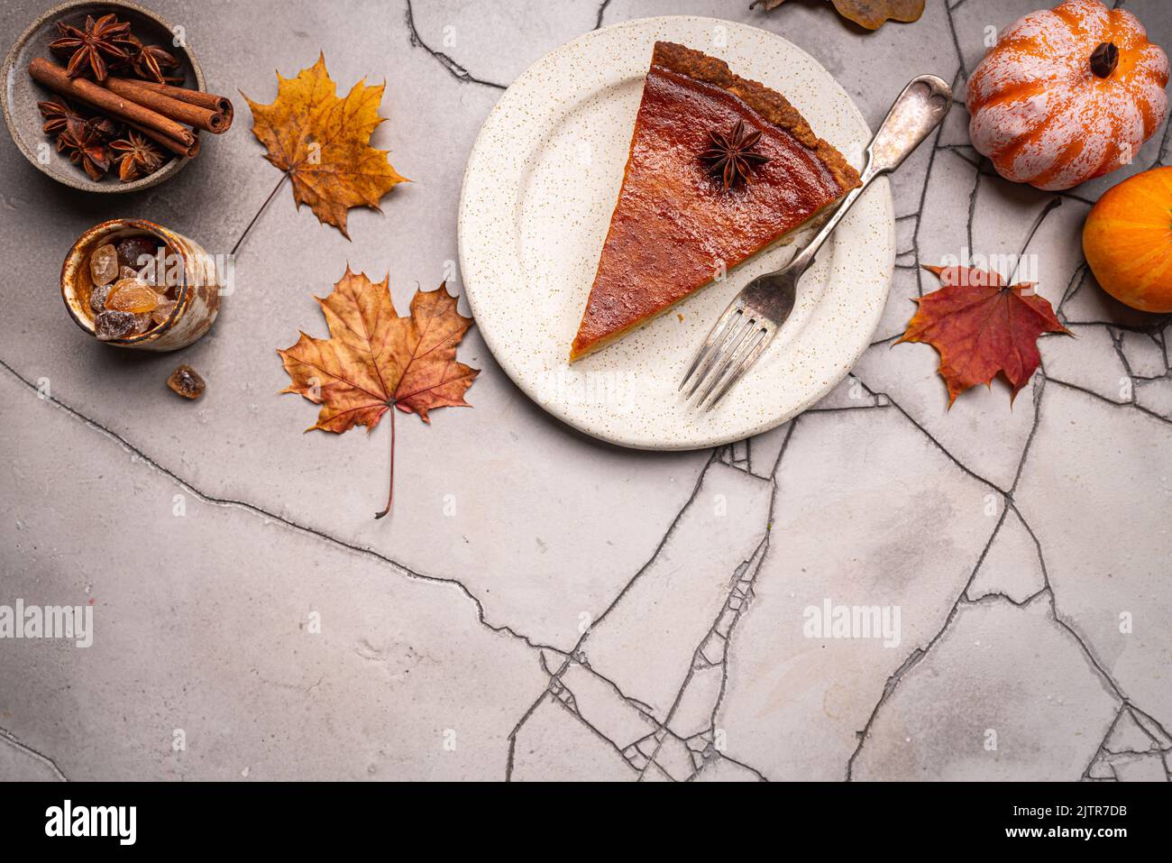 American pumpkin pie Stock Photo - Alamy