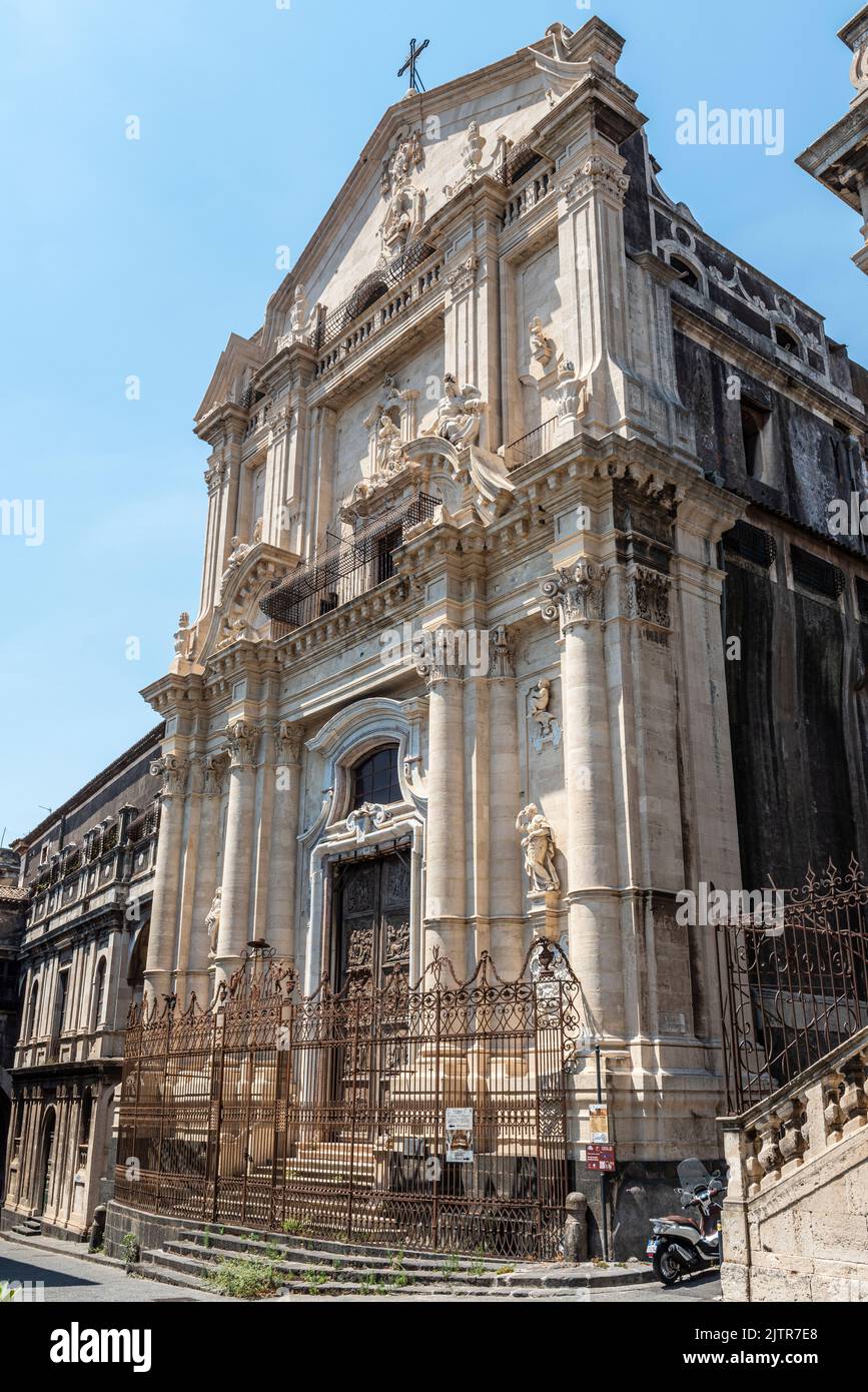 Facade of the 18c Monastero di San Benedetto (Church of St Benedict) on ...