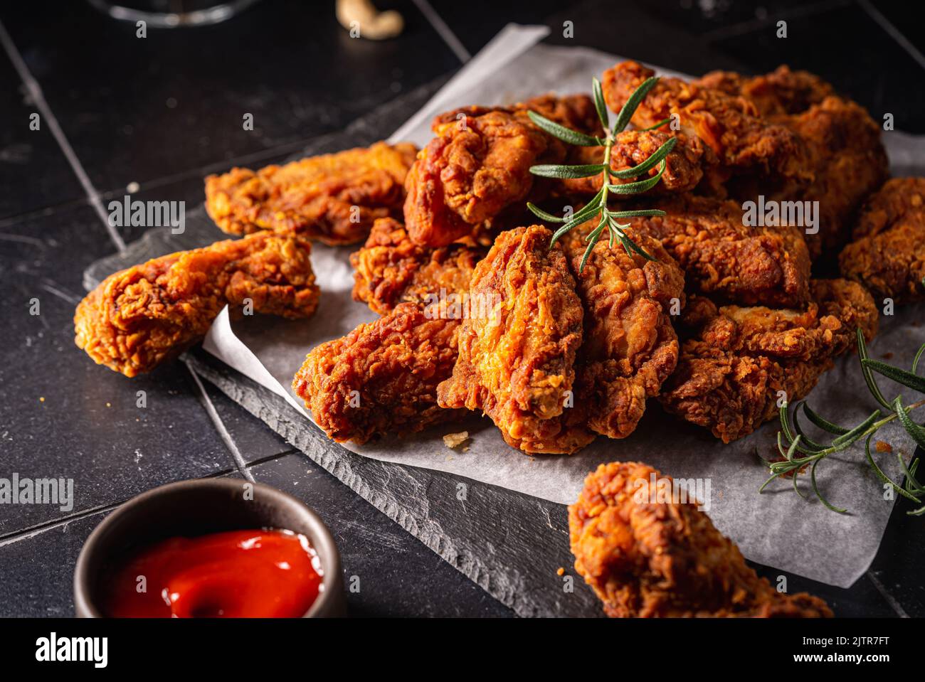 Buffalo style chicken wings Stock Photo - Alamy