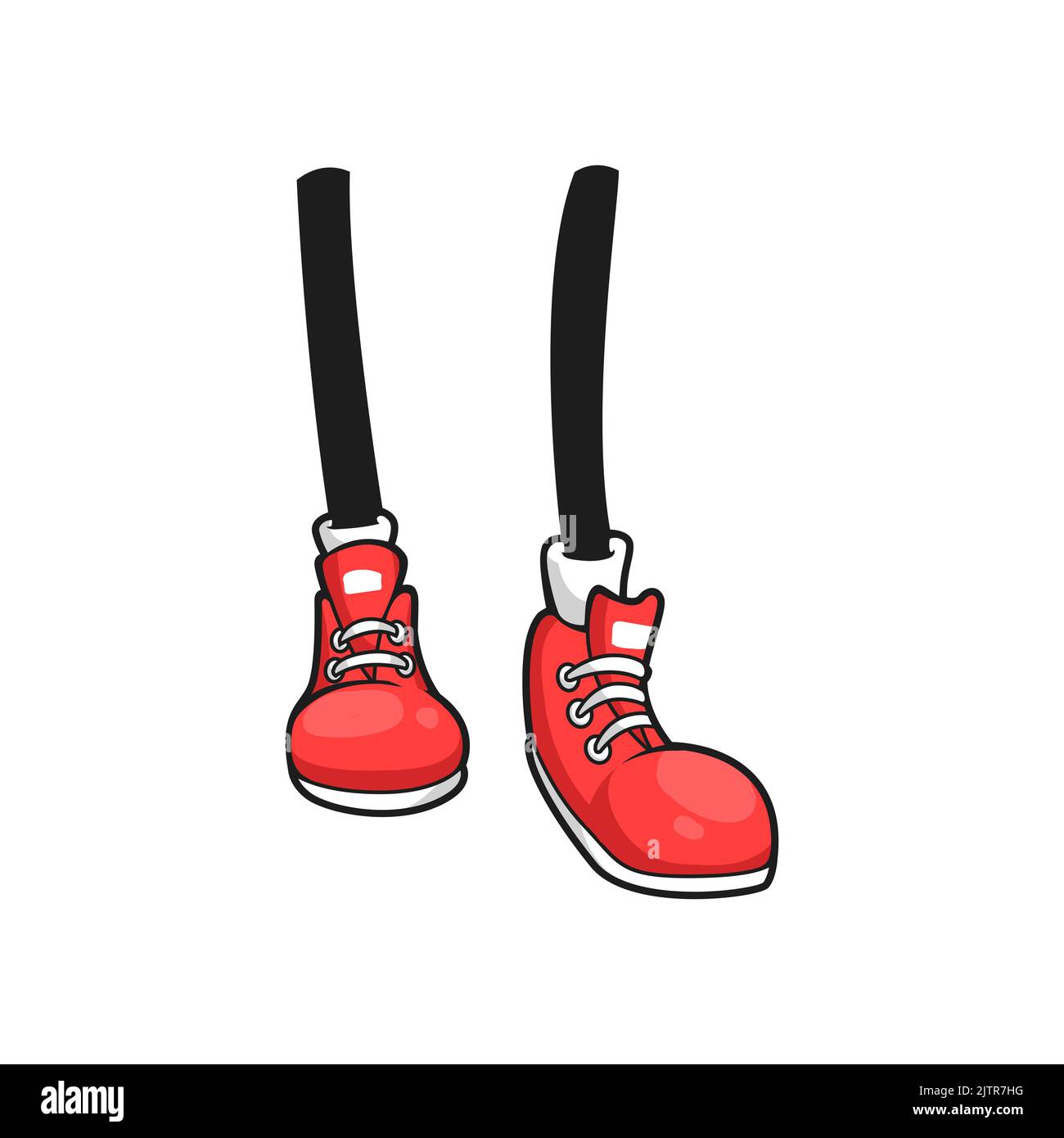 Black legs fashion athletic boots with white rubber toe and laces ...