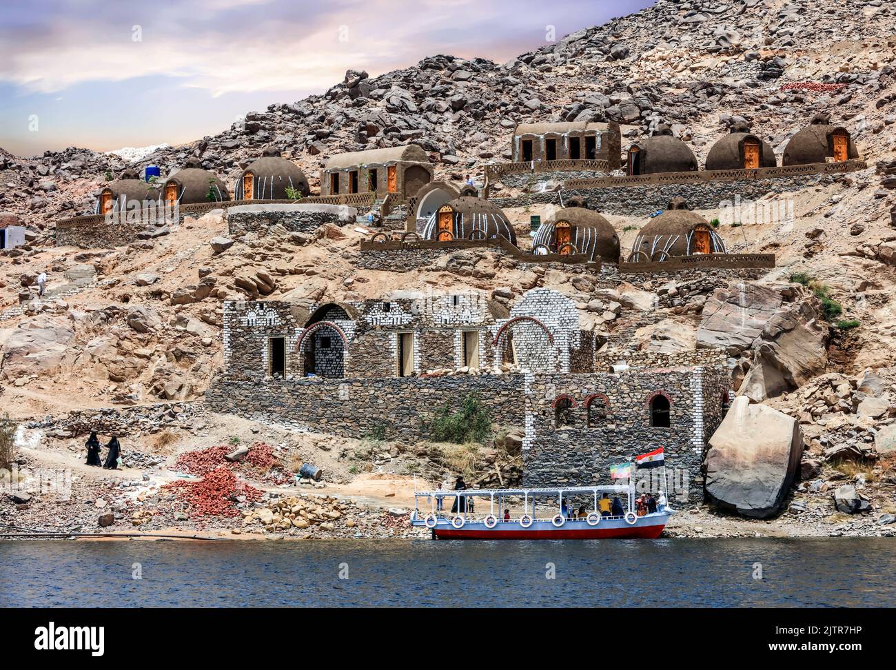 heissa island aswan egypt its nubia area Stock Photo - Alamy