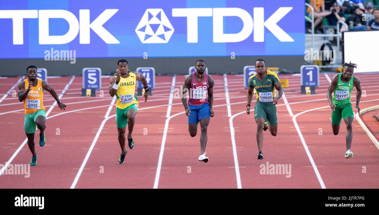 Arthur Cisse, Yohan Blake, Trayvon Bromell, Akani Simbine, Raymond ...