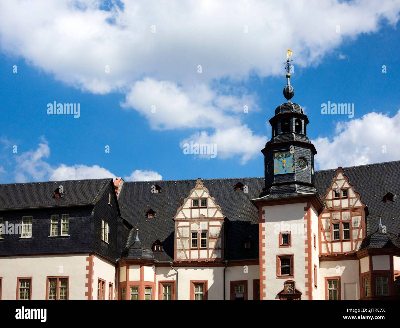 Schloss Weilburg in Weilburg (Hesse/Germany) – Inner courtyard Stock ...