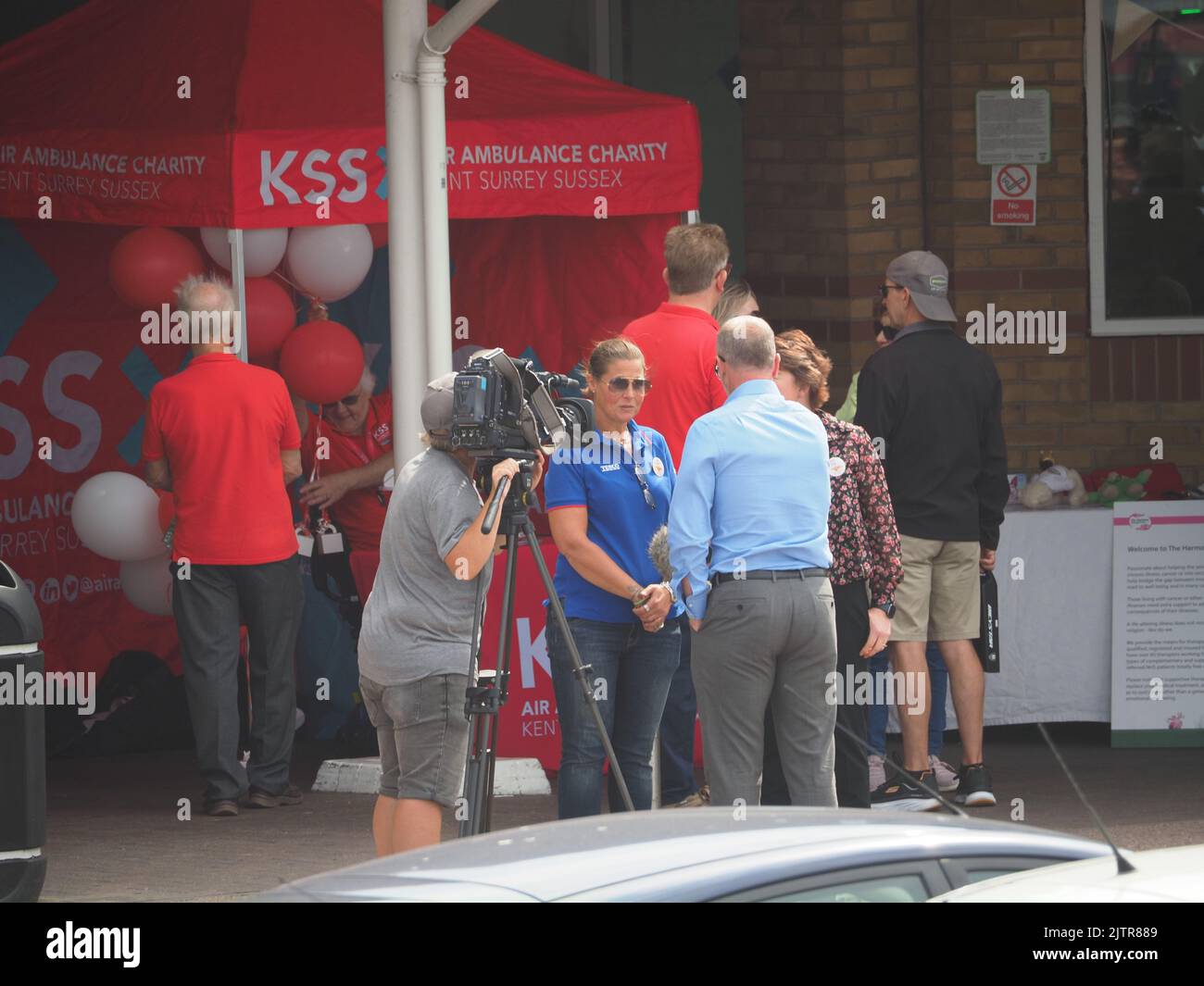 Sheerness, Kent, UK. 1st Sep, 2022. Tim Bell, 77 of Minster on Sea ...