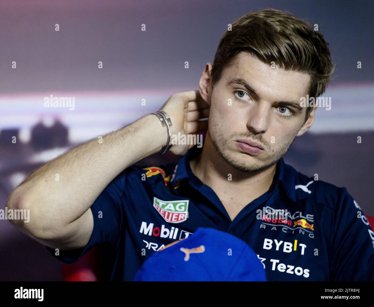 ZANDVOORT - Max Verstappen (Red Bull Racing) during a press conference ...