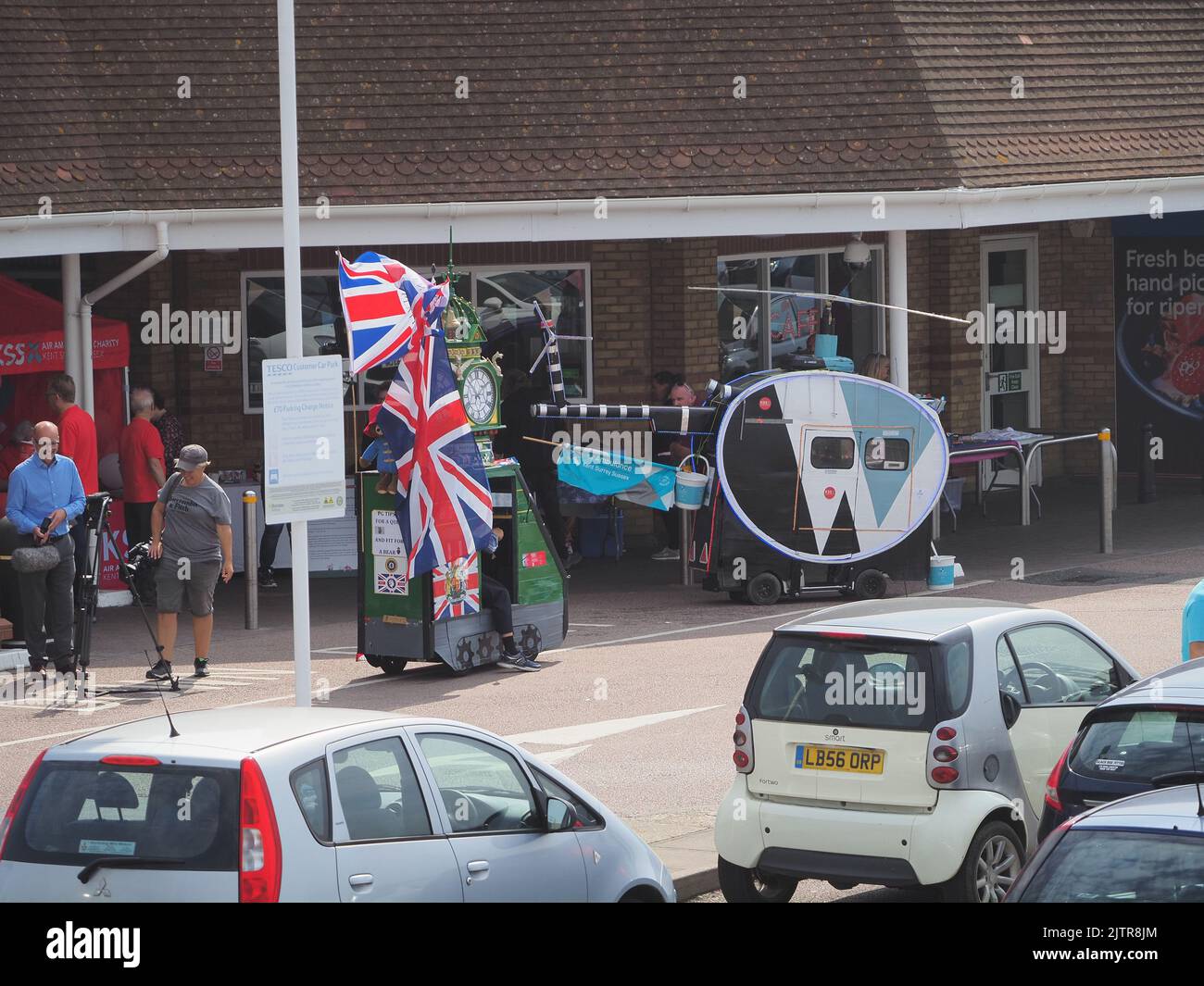 Sheerness, Kent, UK. 1st Sep, 2022. Tim Bell, 77 of Minster on Sea ...