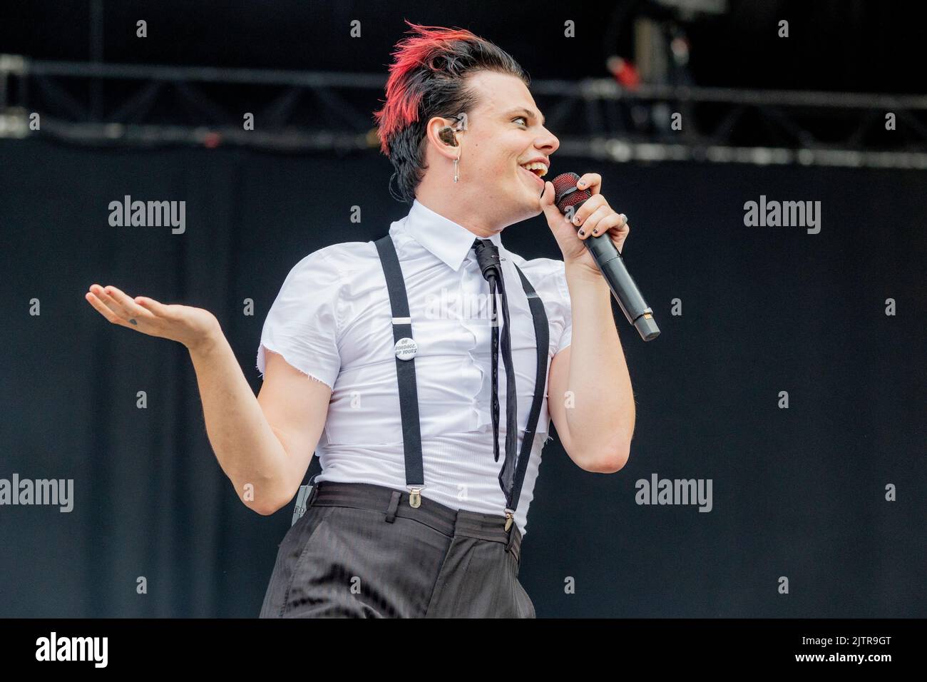 Saint-Cloud France 25 August 2022 Yungblud live concert at Rock en ...