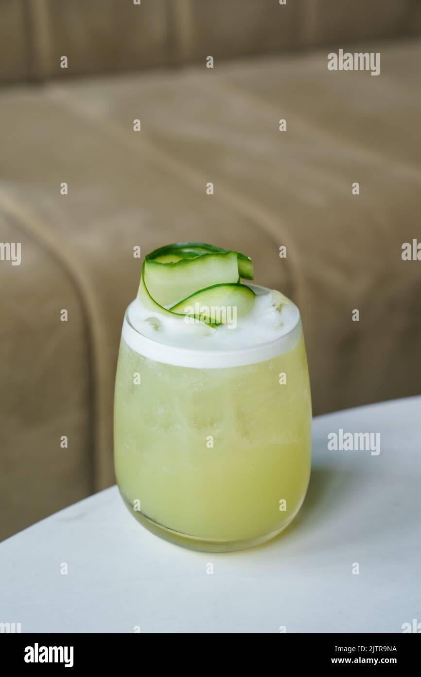 Cucumber and Gin Cocktail at The Rosewater Pavilion at Wimbledon Park ...