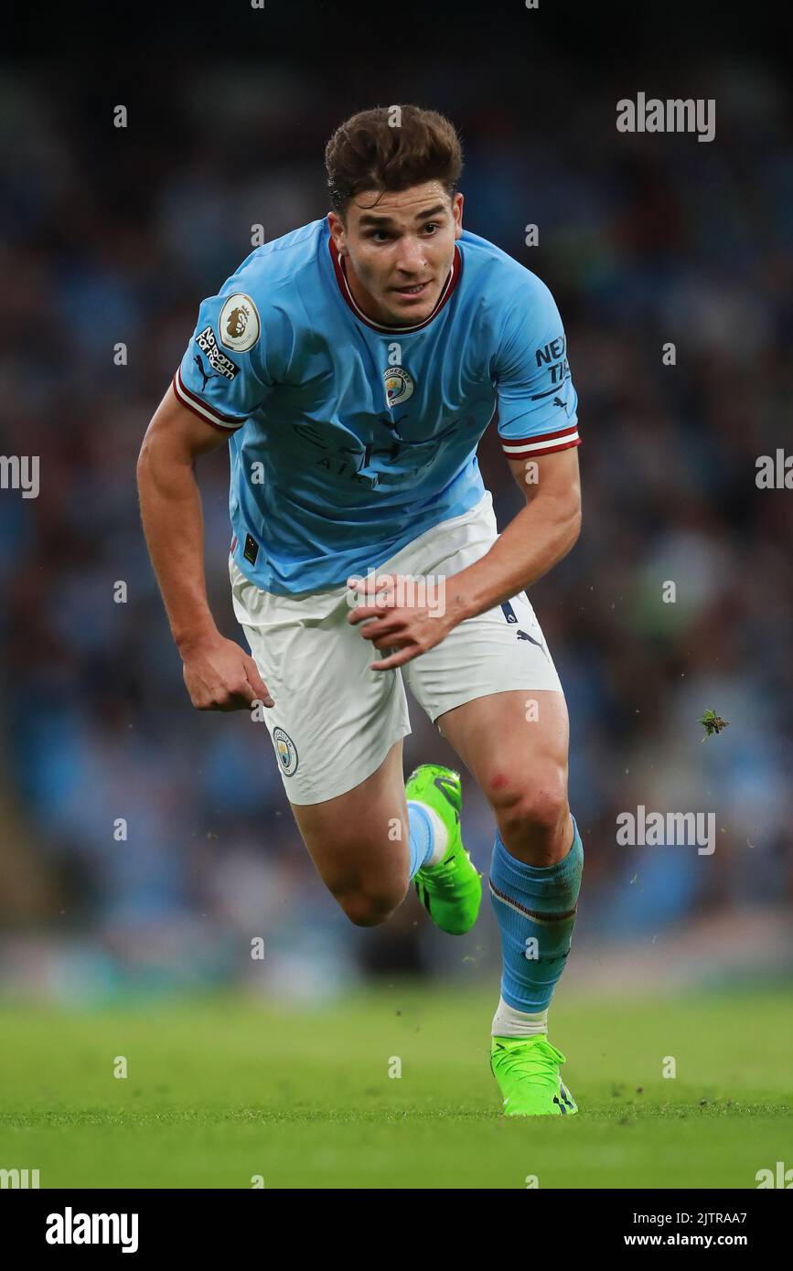 Manchester, England, 31st August 2022. Julian Alvarez of Manchester ...