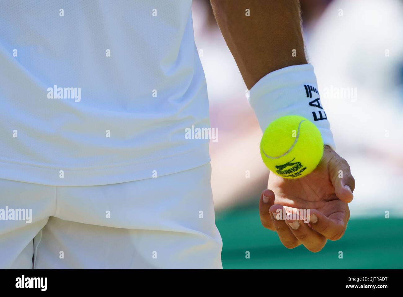 Generic detail of Christian Garin of Chile on No.2 Court at The ...