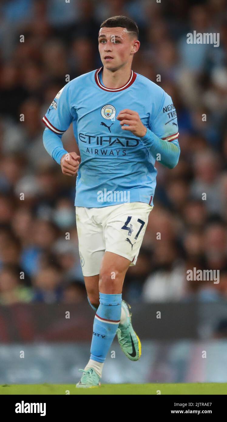 Manchester, England, 31st August 2022. Phil Foden of Manchester City ...
