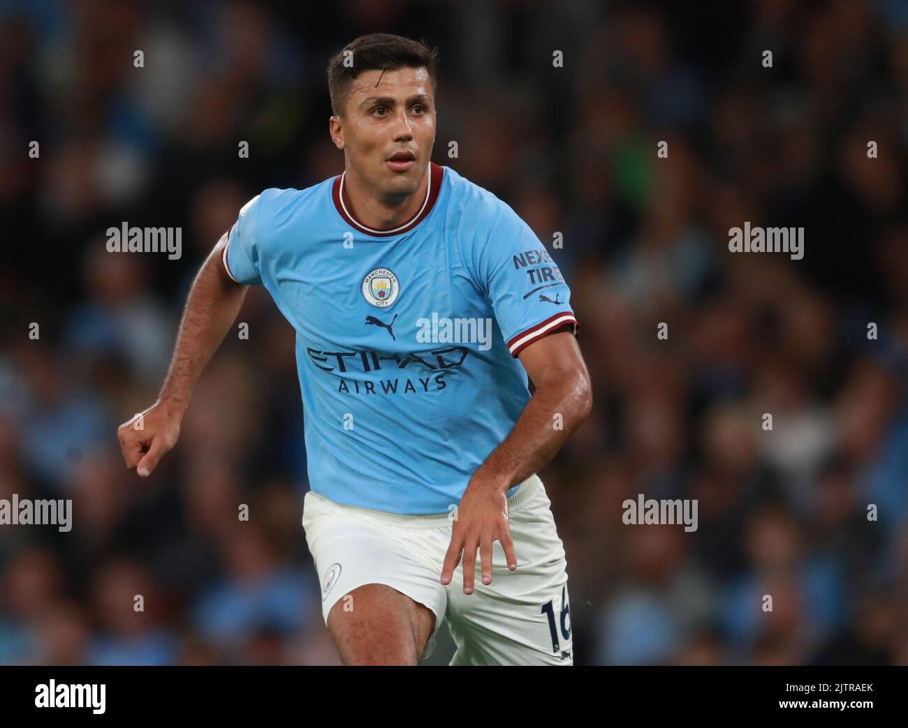 Manchester, England, 31st August 2022. Rodrigo of Manchester City ...