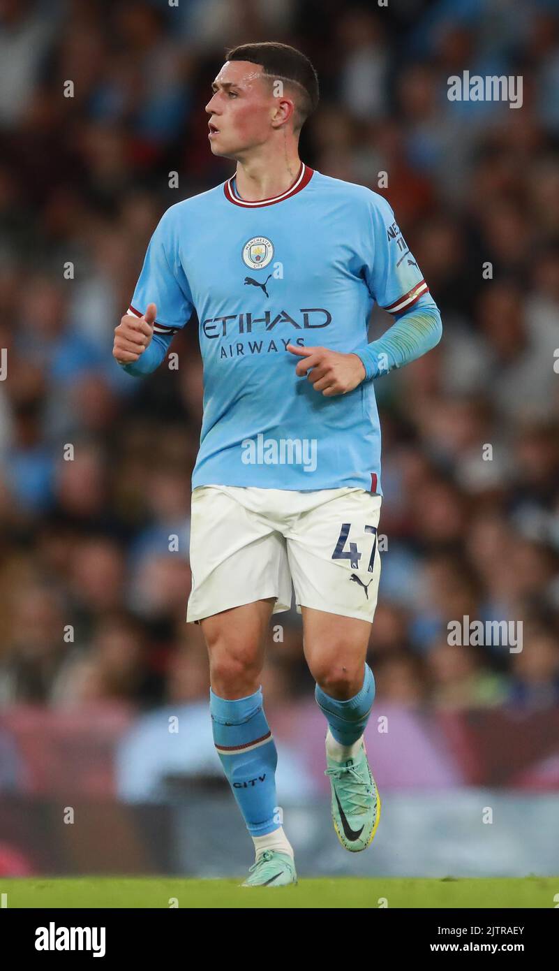 Manchester, England, 31st August 2022. Phil Foden of Manchester City ...