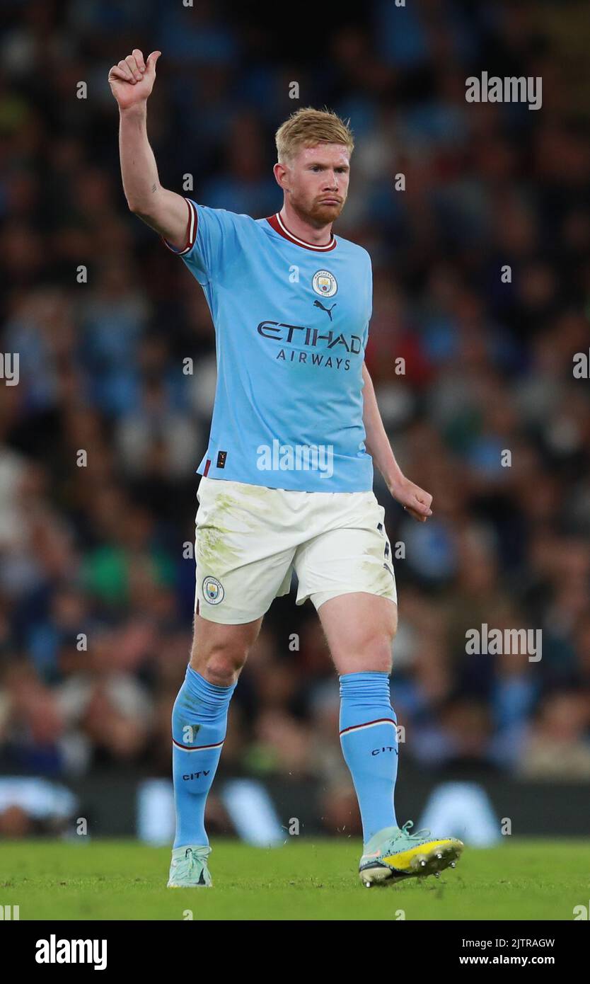 Manchester, England, 31st August 2022. Kevin De Bruyne of Manchester ...