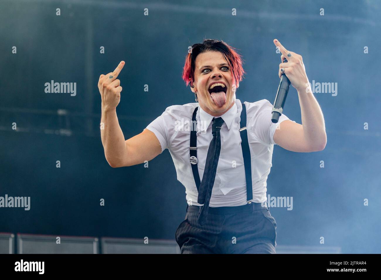 Saint-Cloud France 25 August 2022 Yungblud live concert at Rock en ...