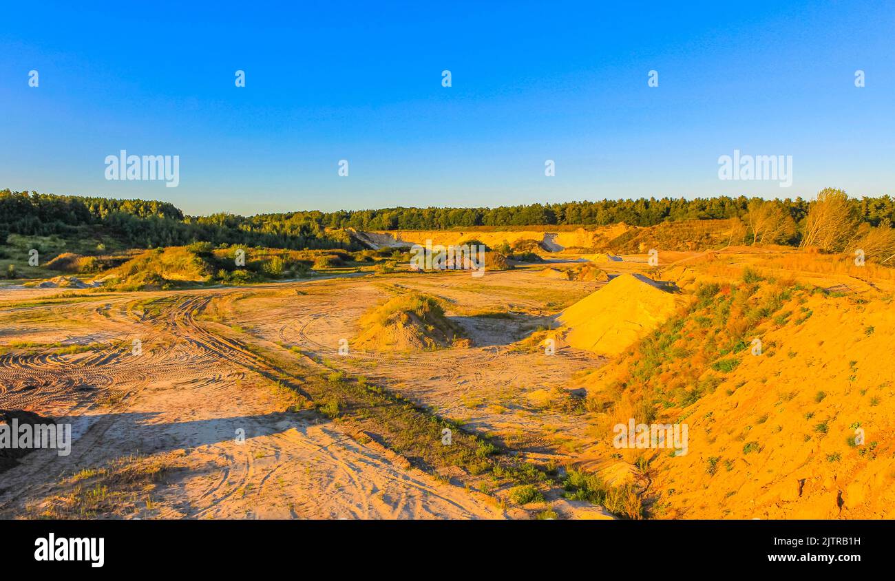 Excavated sand mountains hi-res stock photography and images - Alamy