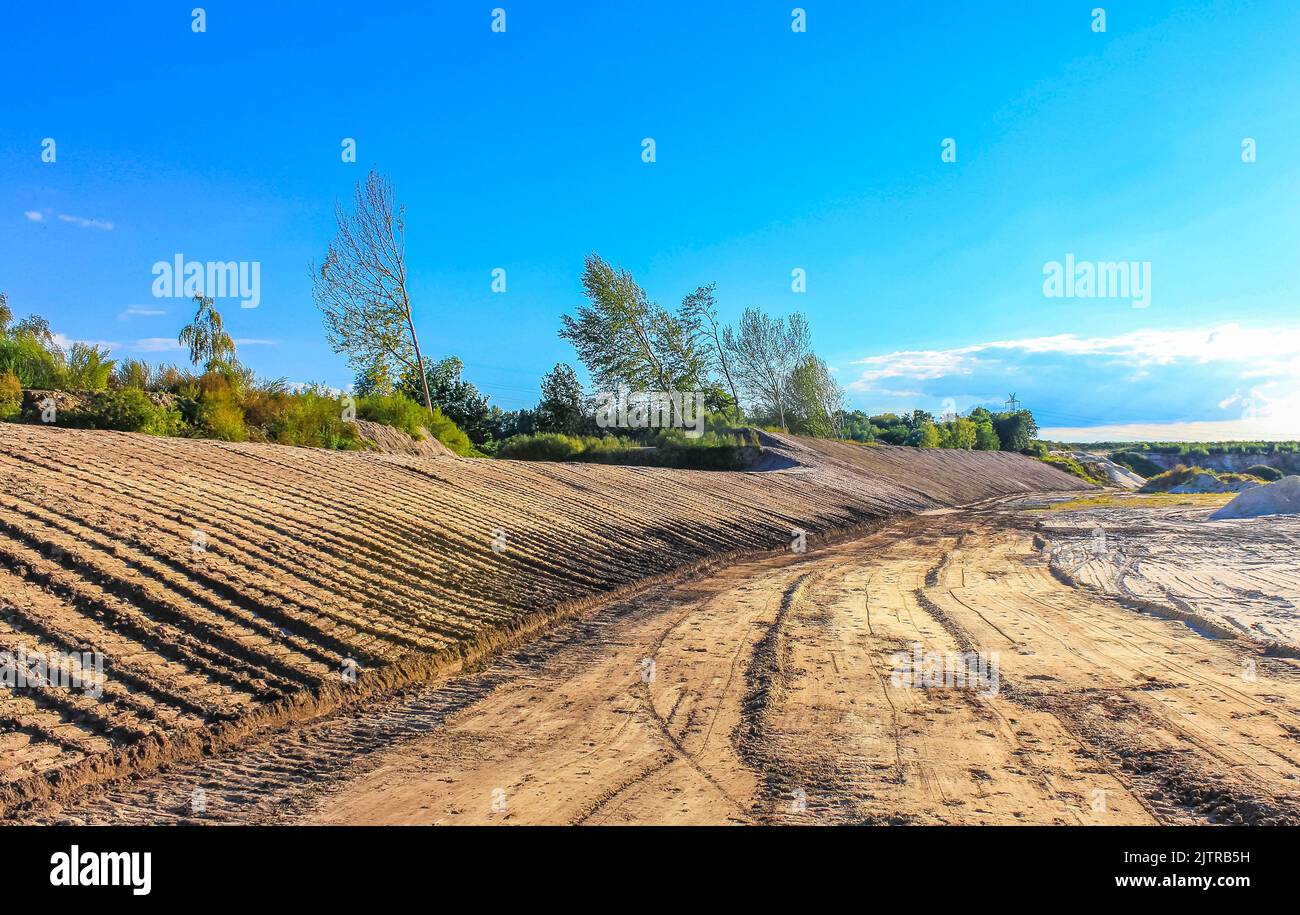 Excavated sand mountains hi-res stock photography and images - Alamy
