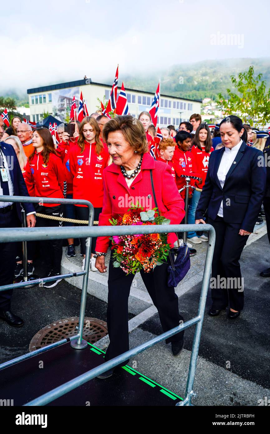Hareid 20220901.King Harald and Queen Sonja visit Hareid during their ...