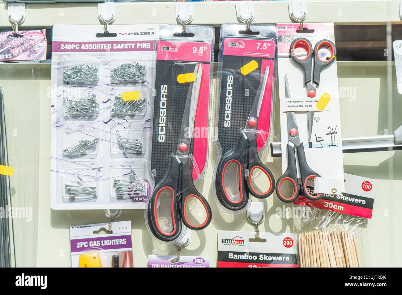 1 September 2022: Display of DIY tools in hardware store, London , UK ...