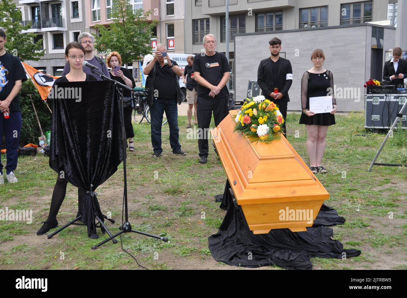 Berlin, Germany. 01st Sep, 2022. German Pirate Party members ...