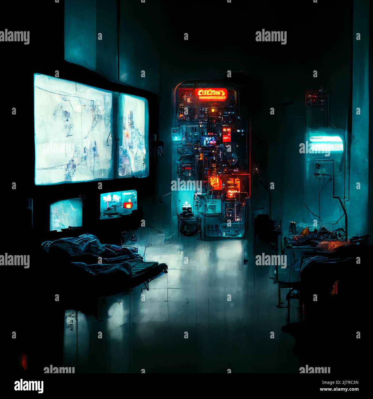 The futuristic look laboratory with full of technology, Digital ...