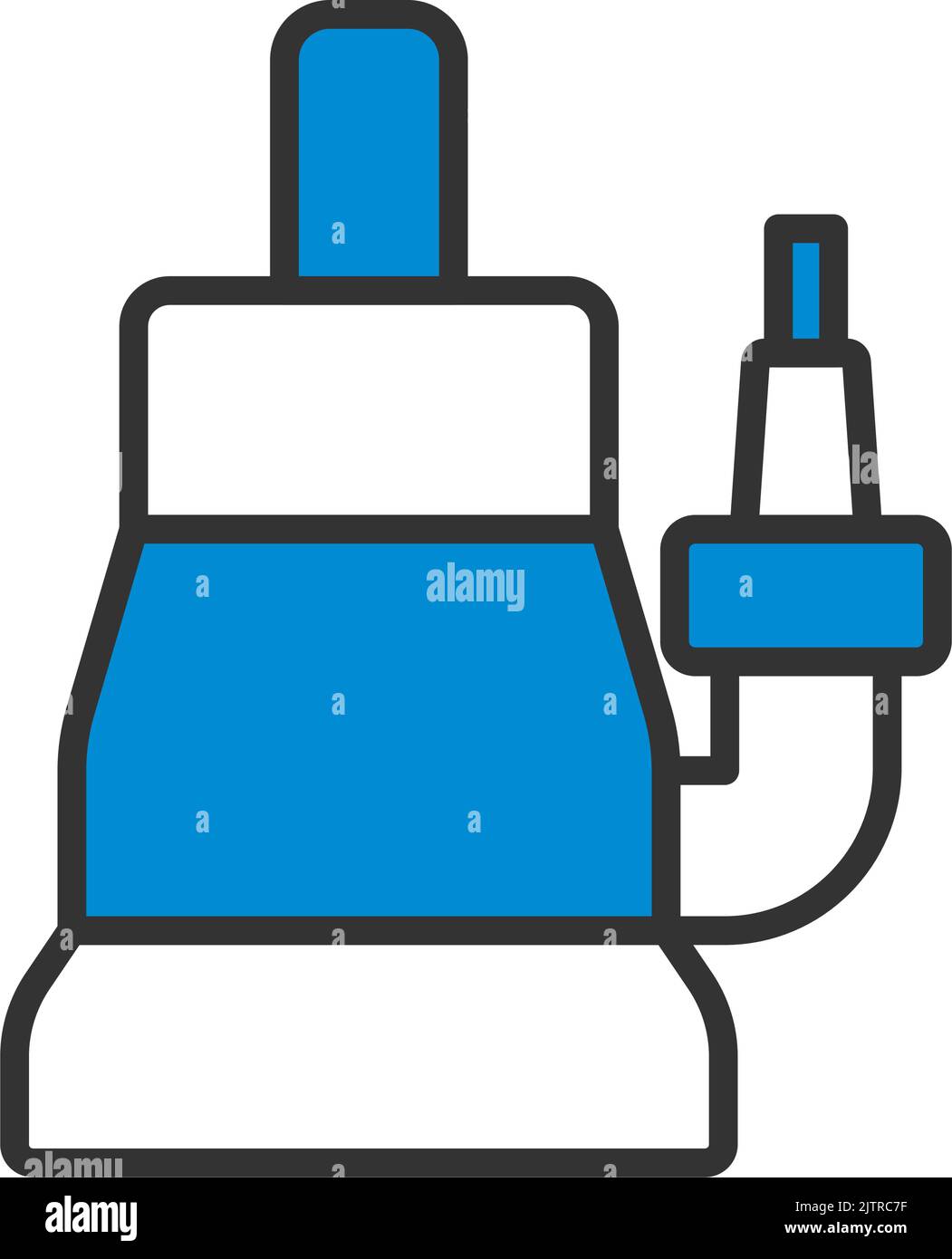 Submersible Water Pump Icon. Editable Bold Outline With Color Fill ...
