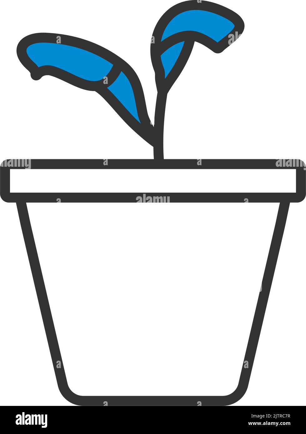 Seedling Icon. Editable Bold Outline With Color Fill Design. Vector ...