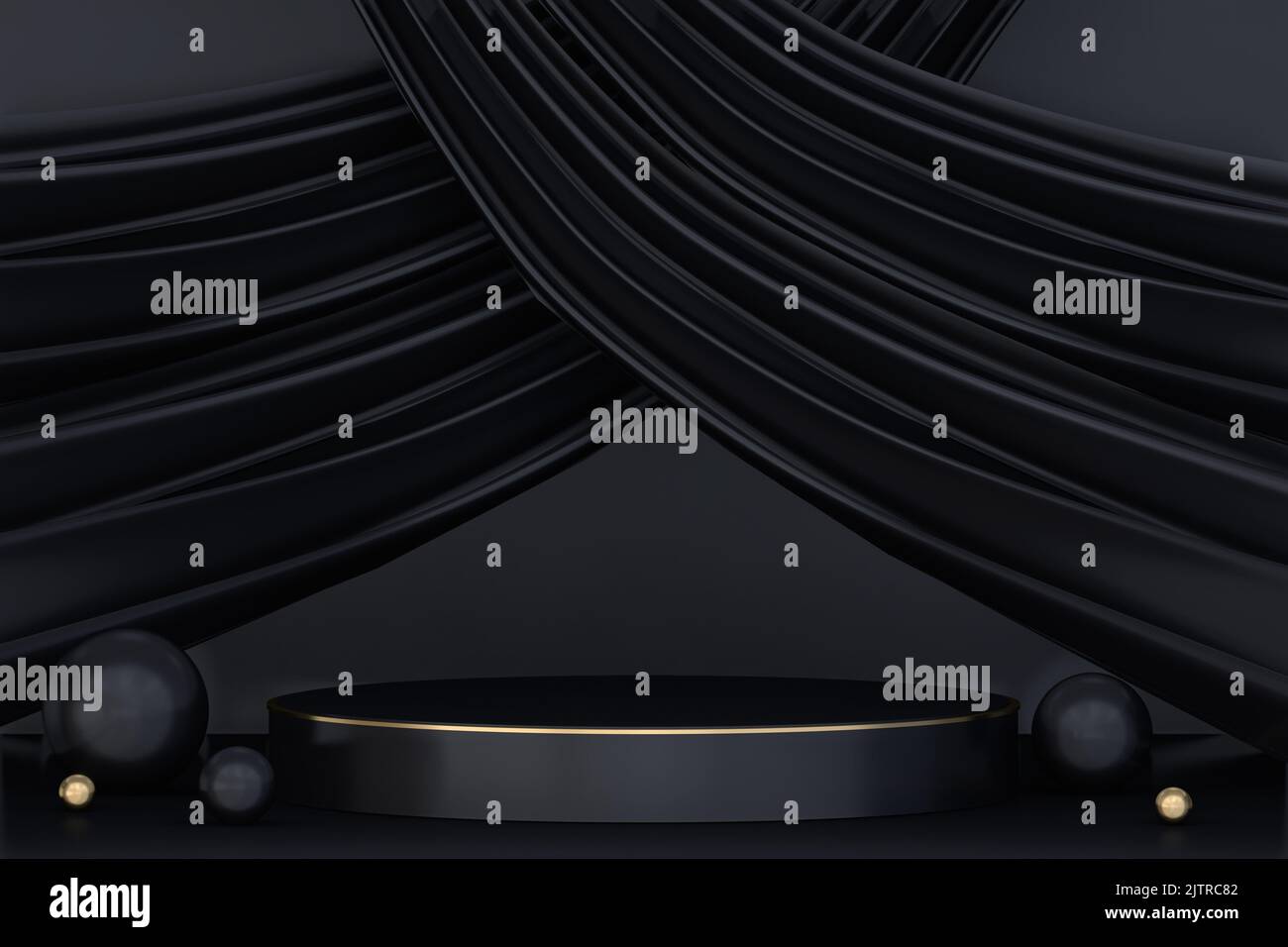 Fashion product background and stand black podium display with blank ... Fashion product background and stand black podium display with blank ...