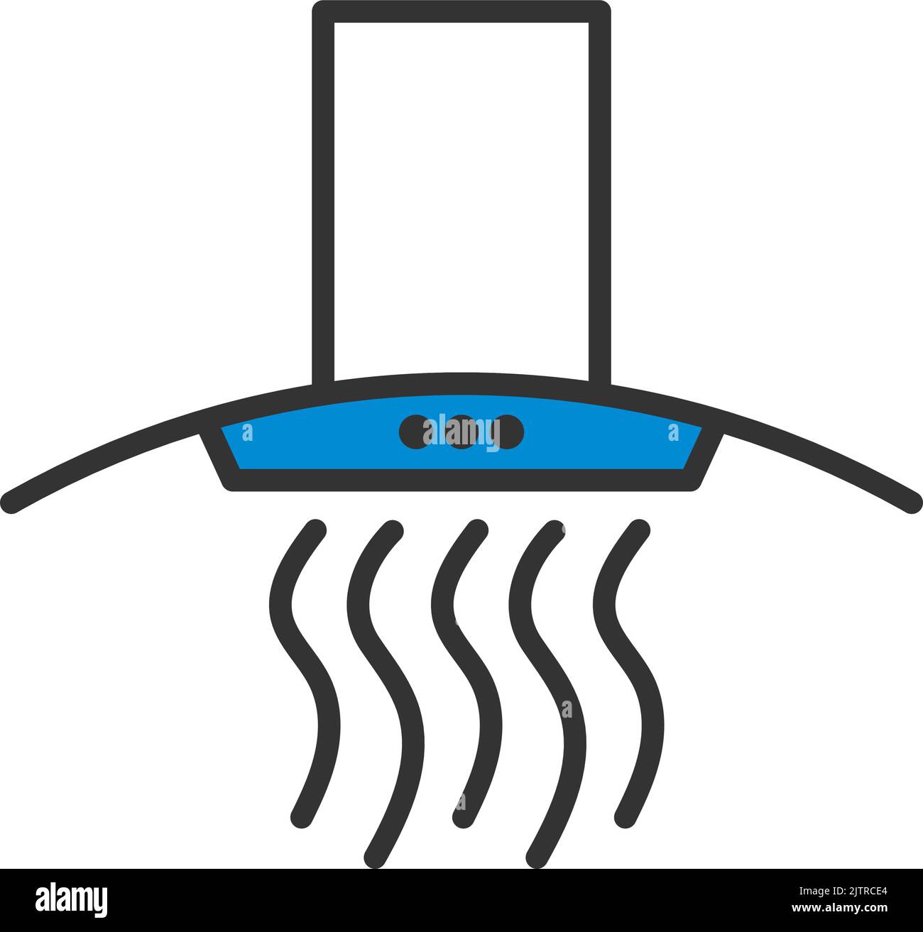 Kitchen Hood Icon. Editable Bold Outline With Color Fill Design. Vector ...