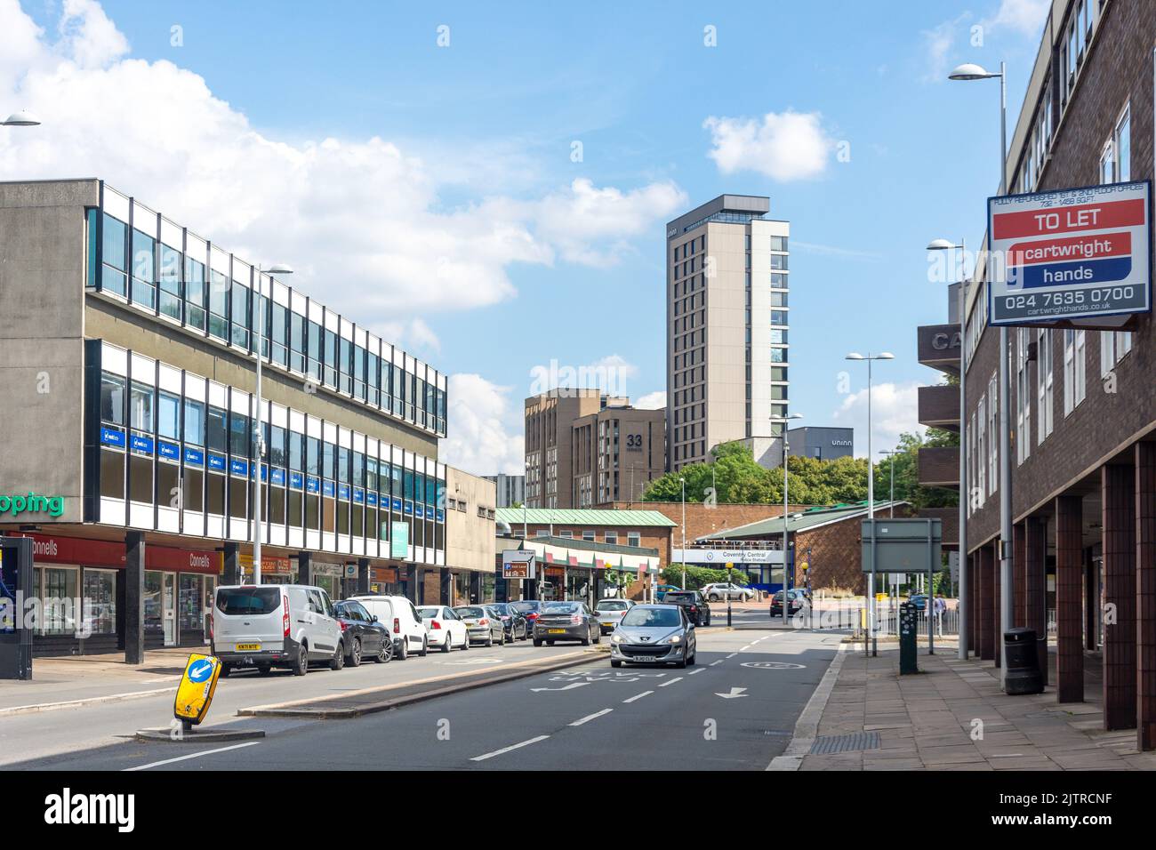 New union street traffic tower block high rise coventry city cit hi-res ...