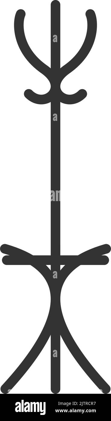 Office Coat Stand Icon. Editable Bold Outline With Color Fill Design ...