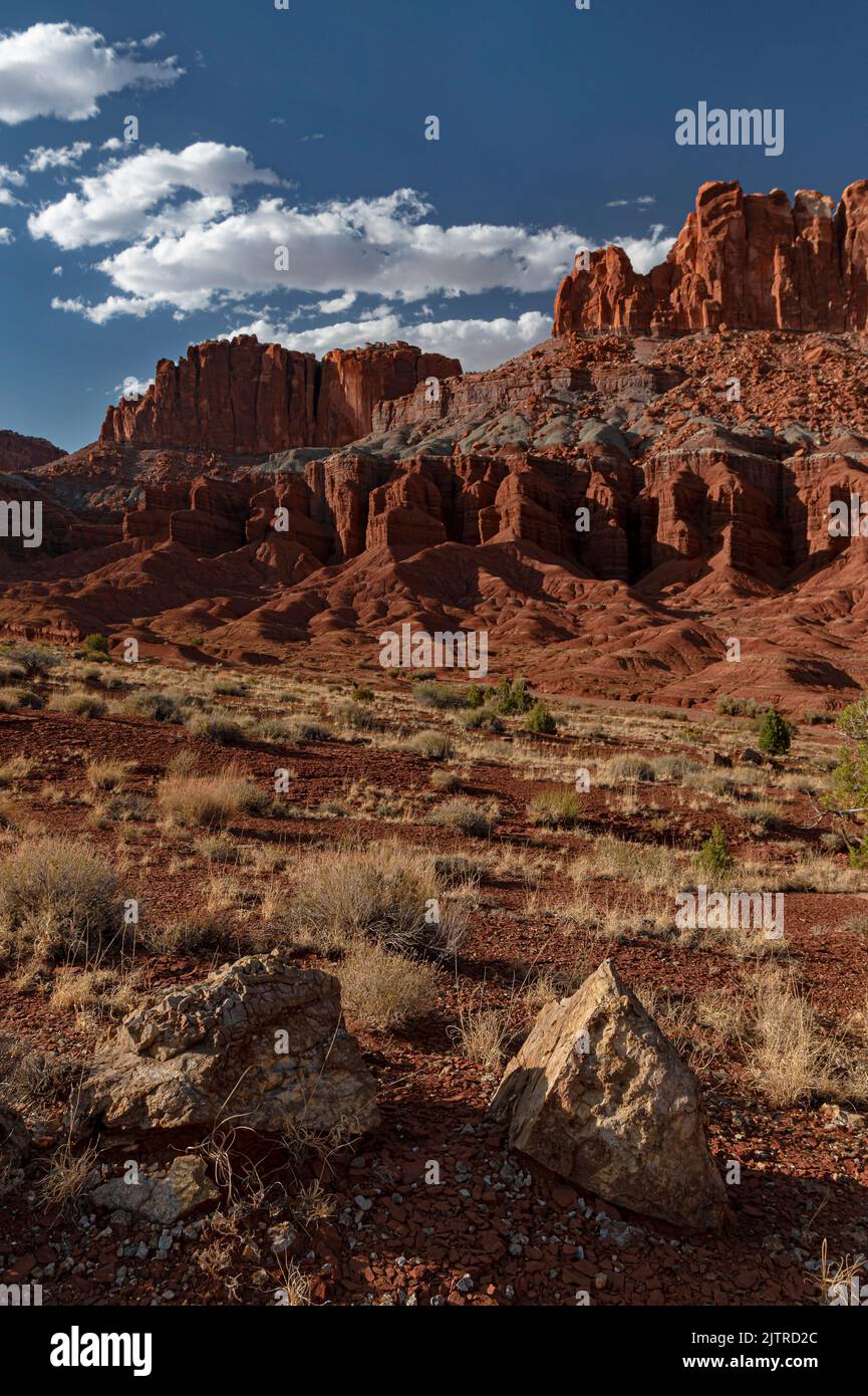 A view along Scenic Drive, Capitol Reef National Park, Wayne County ...