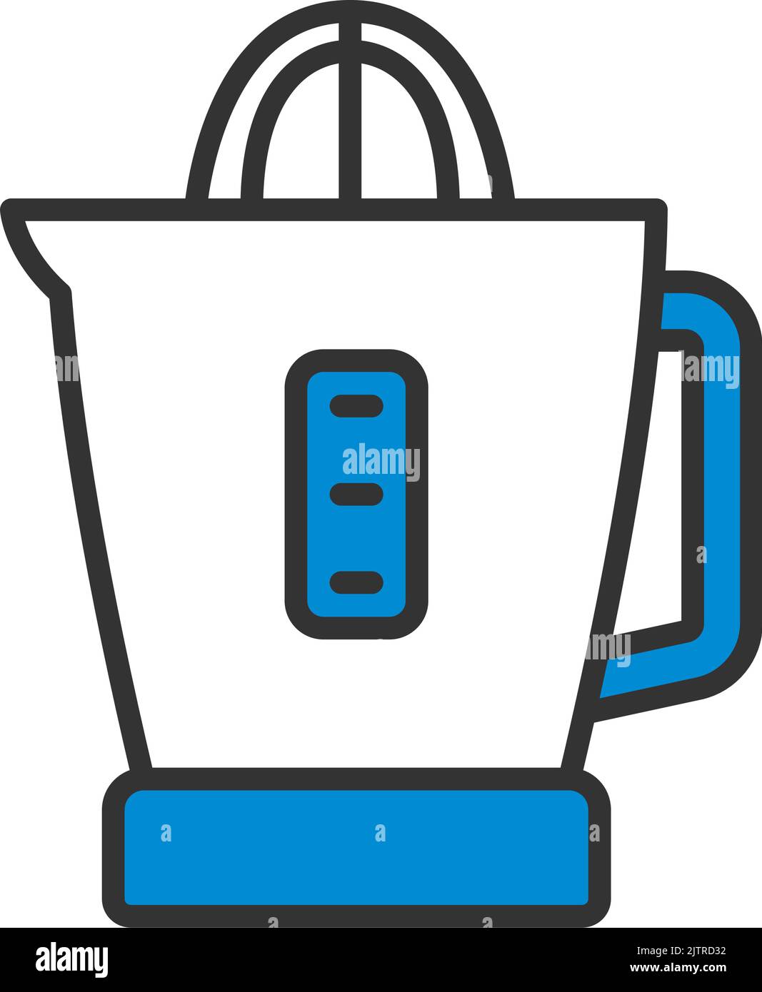 Citrus Juicer Machine Icon. Editable Bold Outline With Color Fill ...