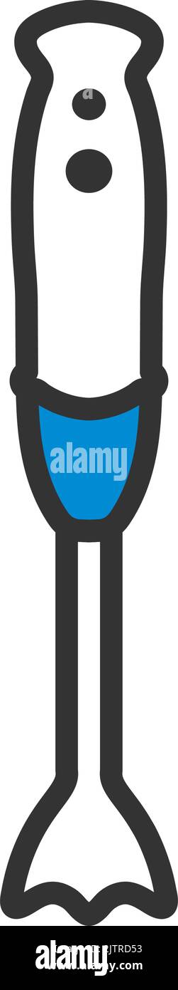 Hand Blender Icon. Editable Bold Outline With Color Fill Design. Vector ...