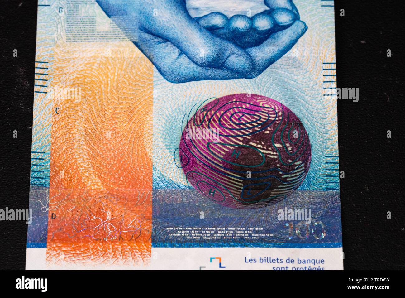 Swiss Franc currency. Europe inflation, CHF money Stock Photo - Alamy