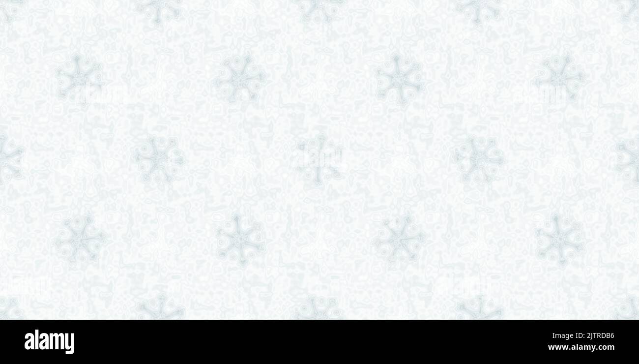 Soft ice blue snow flake border pattern background. Simple minimal ...
