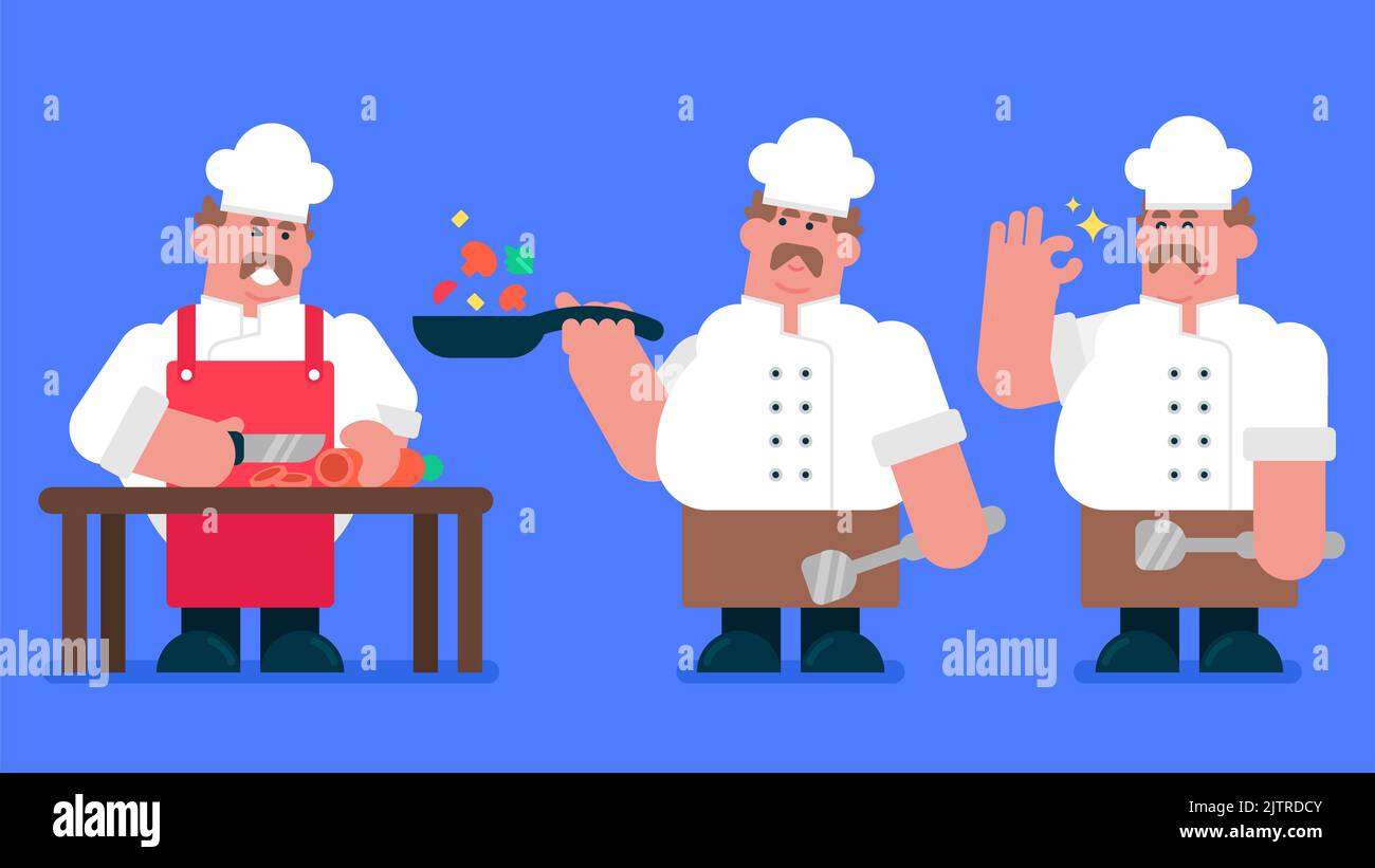 Professional chef avatar character hi-res stock photography and images ...