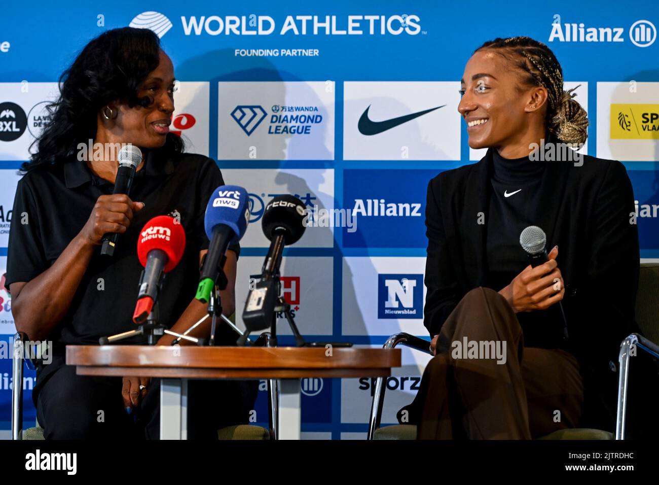 Brussels, Belgium. 01st Sep, 2022. American Jackie Joyner Kersee and ...