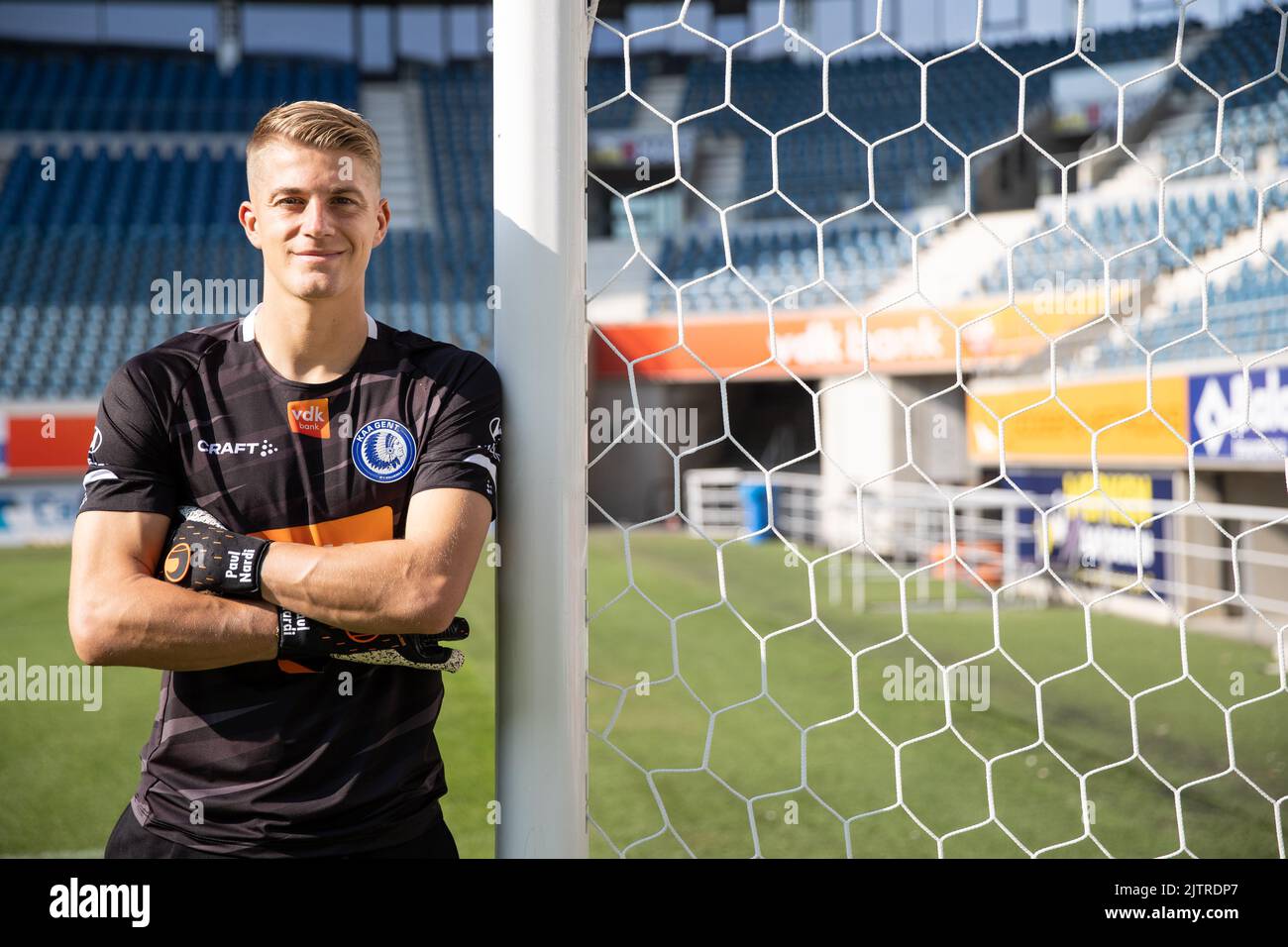 French goalkeeper Paul Nardi pictured at the signing of his contract at ...