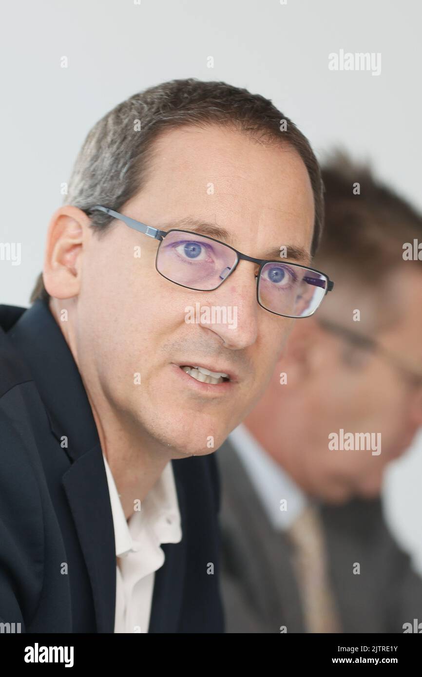 John Cockerill CEO Francois Michel pictured during a visit at the ...