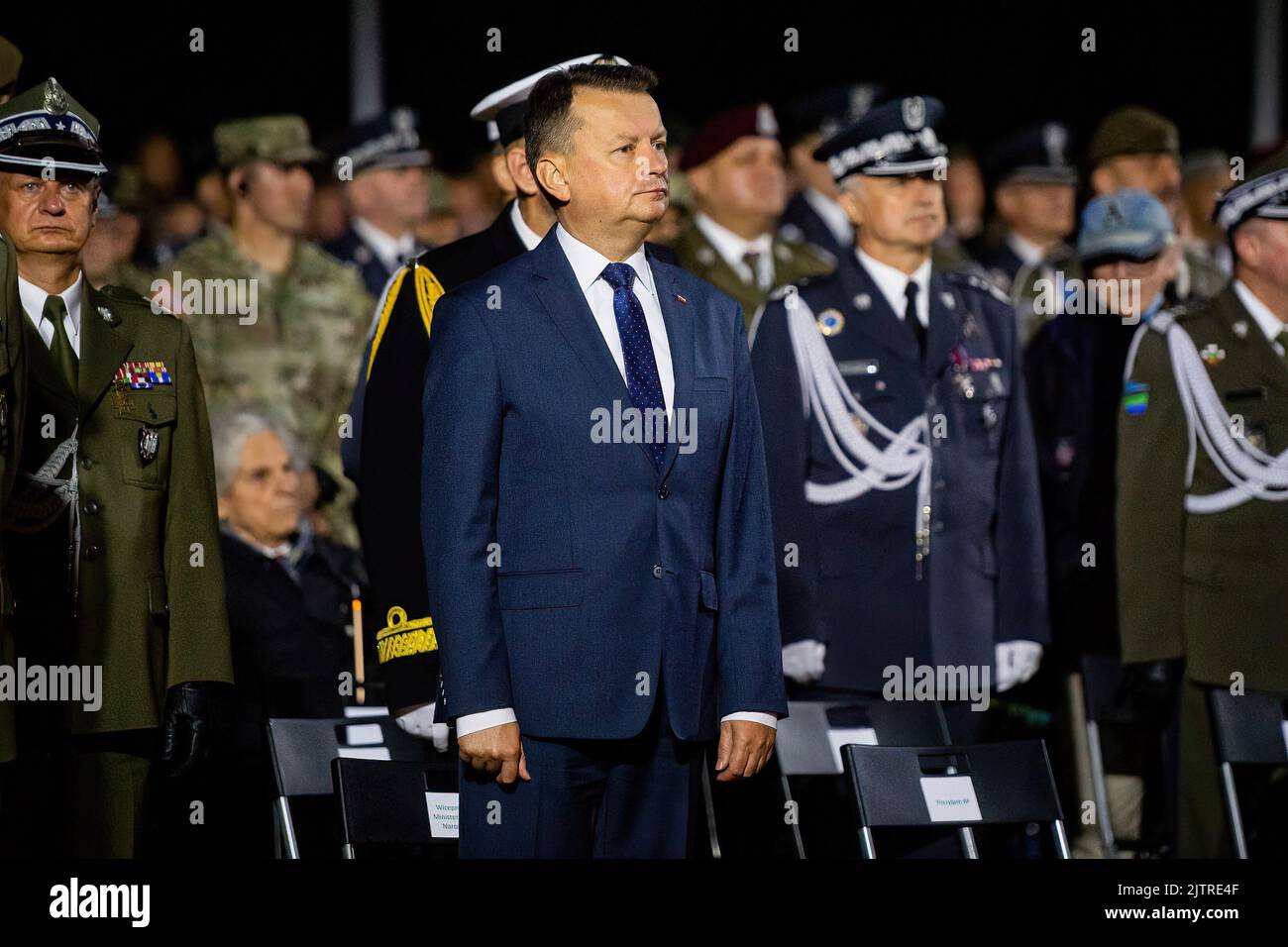 Minster of Defence Mariusz Blaszczak seen during the 83rd anniversary ...