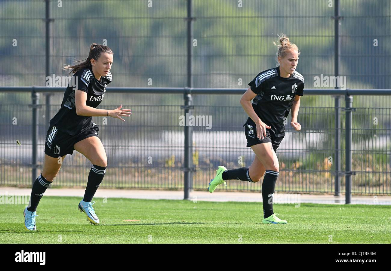 Tubize, Belgium, 01 September 2022. Belgium's Hannah Eurlings and ...
